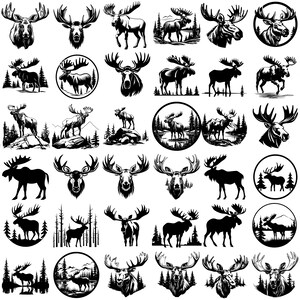Moose SVG File / Moose Head SVG / Moose Png & Svg / Forest Animal ...
