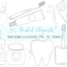 Dental Clipart / Dental Care Clipart / Dentist Line Art / Dentist Svg ...
