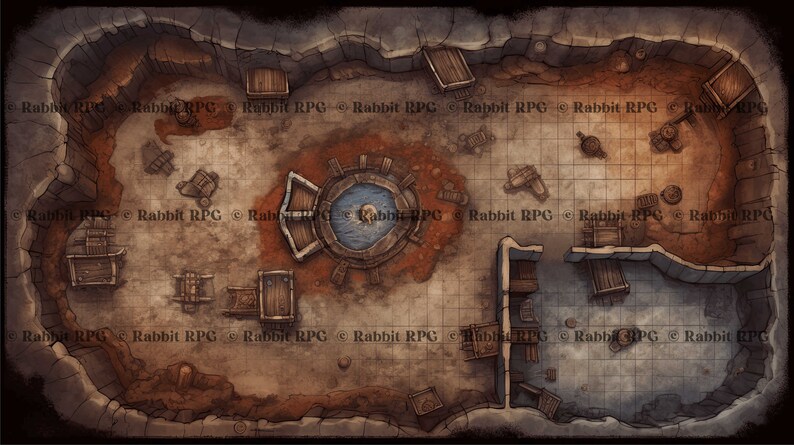 Cave B RPG Battlemap TTRPG Setting Dungeons and Dragons - Etsy