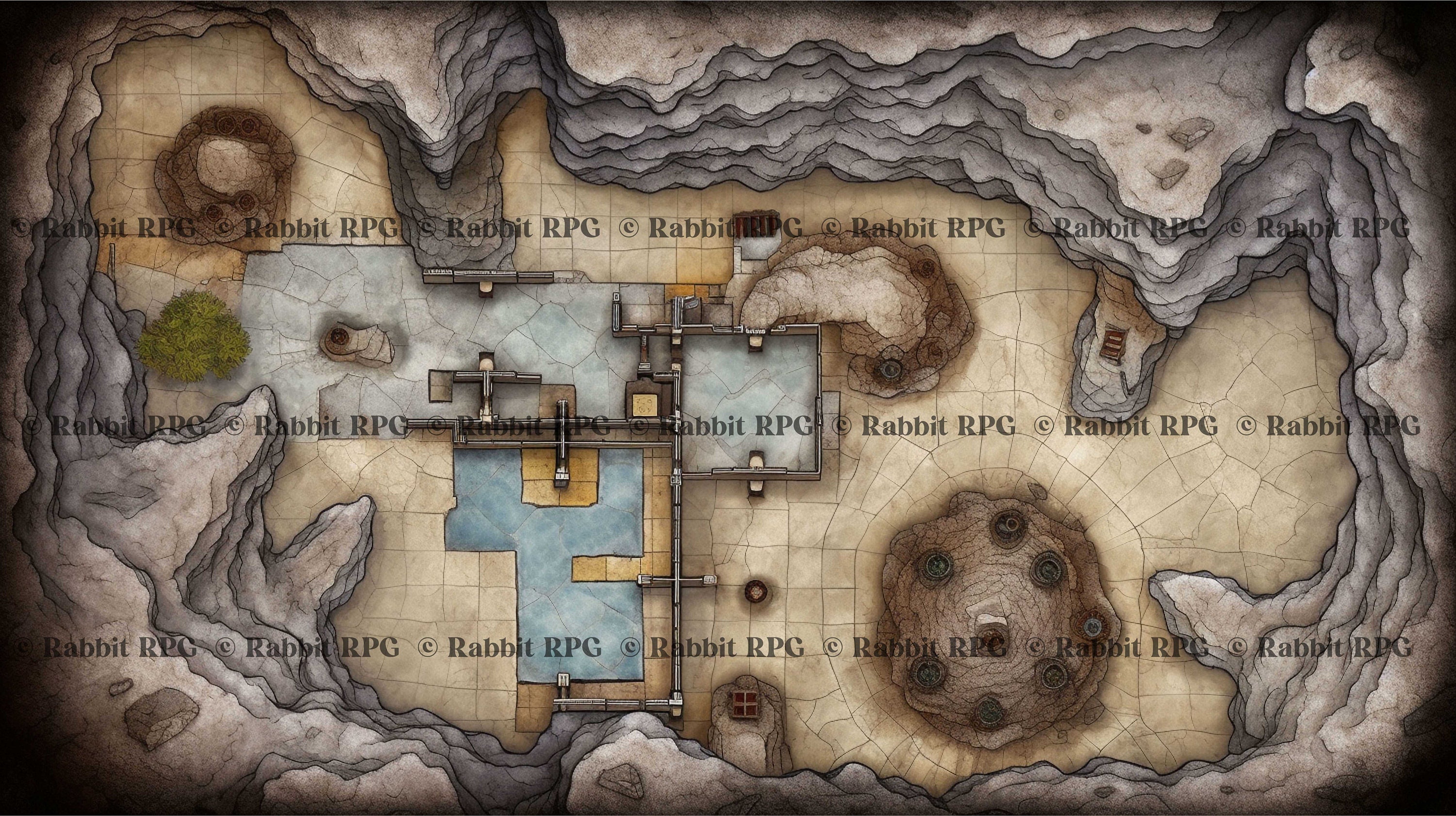 Cave Lair D RPG Battlemap TTRPG Setting Dungeons and Dragons Background ...