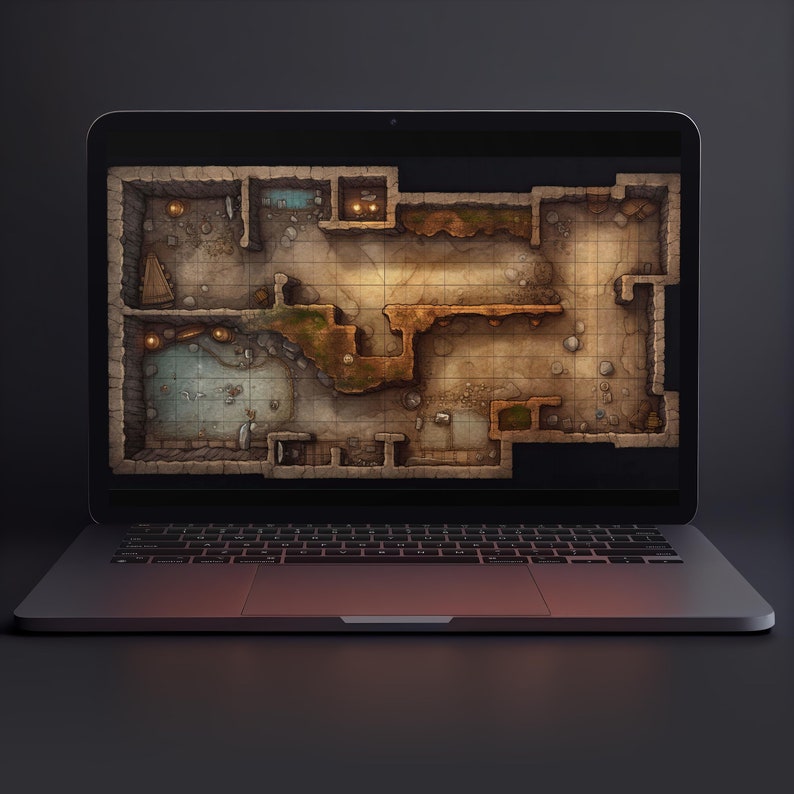 Cave A RPG Battlemap TTRPG Setting Dungeons and Dragons Background for ...
