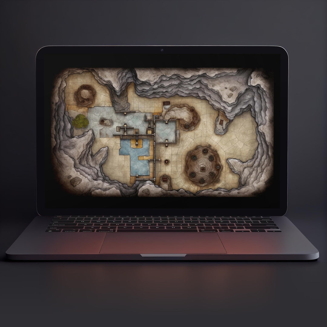 Cave Lair D RPG Battlemap TTRPG Setting Dungeons and Dragons Background ...