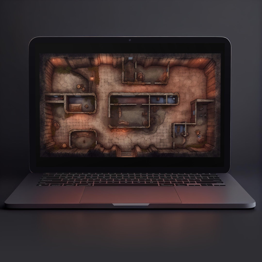 Cave Lair B RPG Battlemap TTRPG Setting Dungeons and Dragons Background ...