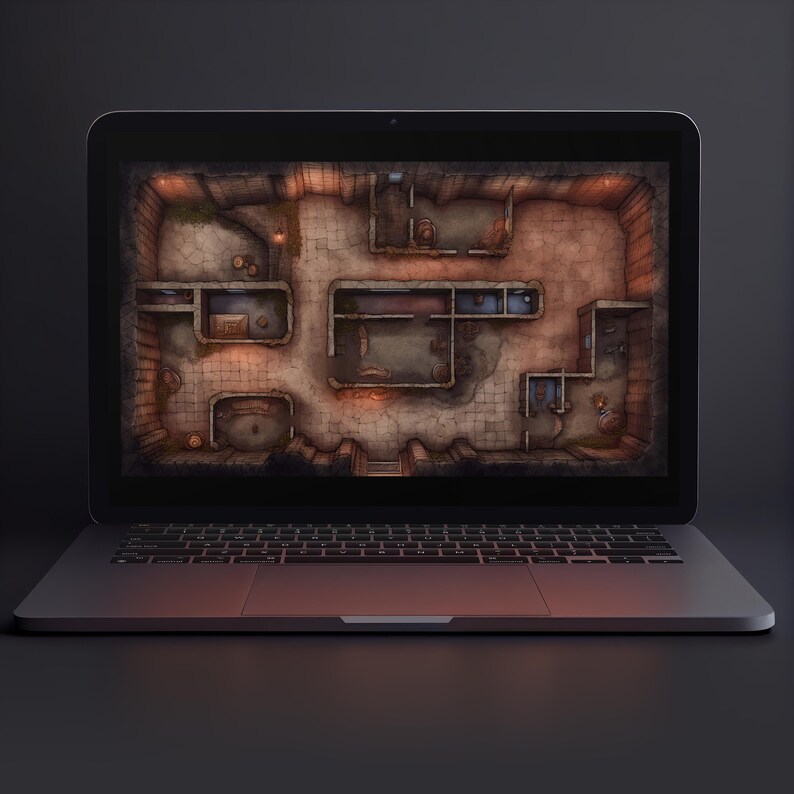 Cave Lair B RPG Battlemap TTRPG Setting Dungeons and Dragons Background ...