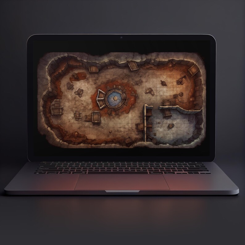 Cave B RPG Battlemap TTRPG Setting Dungeons and Dragons - Etsy