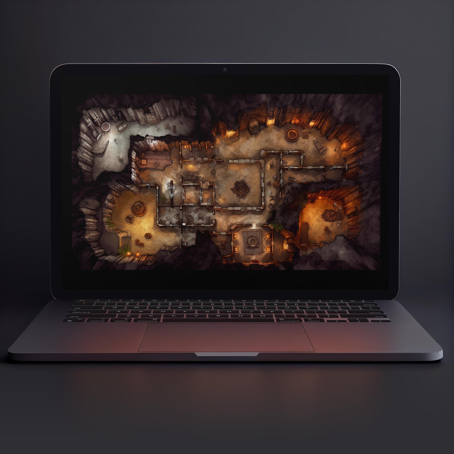 Cave Lair A RPG Battlemap TTRPG Setting Dungeons and Dragons Background ...