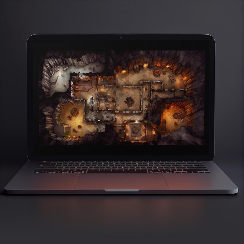 Cave Lair A RPG Battlemap TTRPG Setting Dungeons and Dragons Background ...