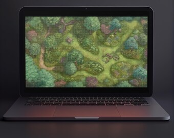 Forest Camp B RPG Battlemap Dungeons and Dragons TTRPG Virtual Tabletop ...