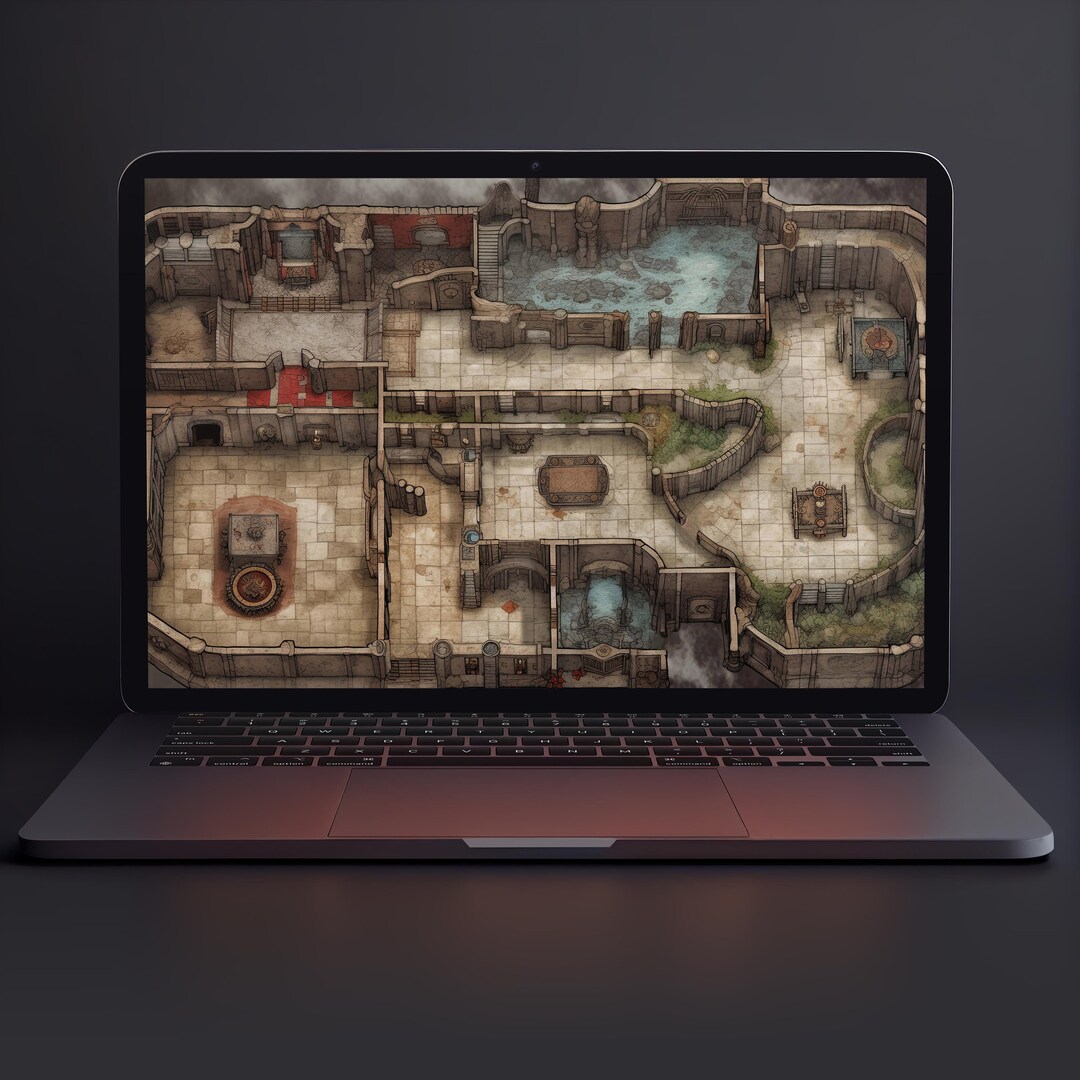 Ancient Castle RPG Battlemap TTRPG Setting Dungeons and Dragons ...