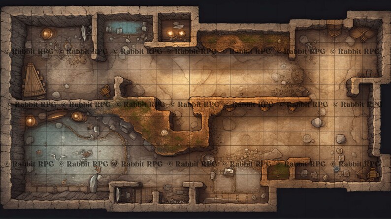 Cave A RPG Battlemap TTRPG Setting Dungeons and Dragons Background for ...