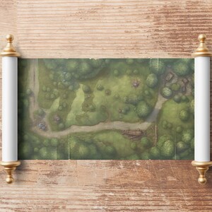 Forest Camp D RPG Battlemap Dungeons and Dragons TTRPG Virtual Tabletop ...