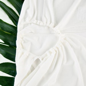 White Summer Maxi Dress Elegant Mesh Beach Dress Sheer Beach Over Dress ...