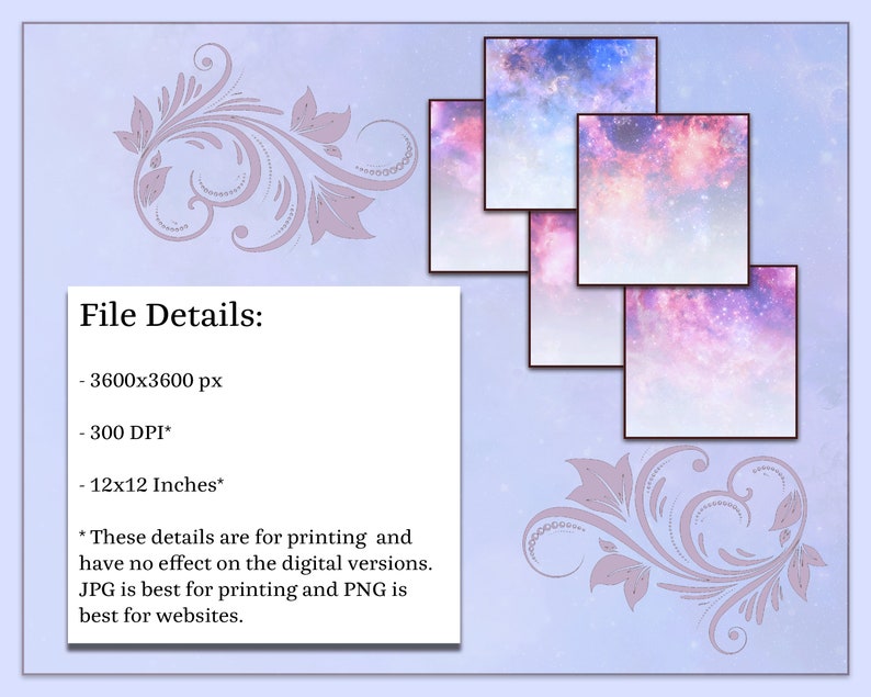 Galaxy Ombre Digital Paper Ombre Pattern Gradient Digital Paper Galaxy ...