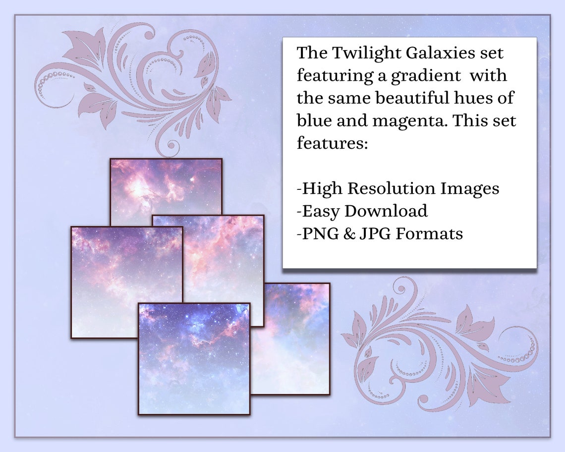 Galaxy Ombre Digital Paper Ombre Pattern Gradient Digital Paper Galaxy ...