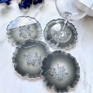 Handmade Resin Coasters | Custom Epoxy Drink Coasters | Unique Home ...