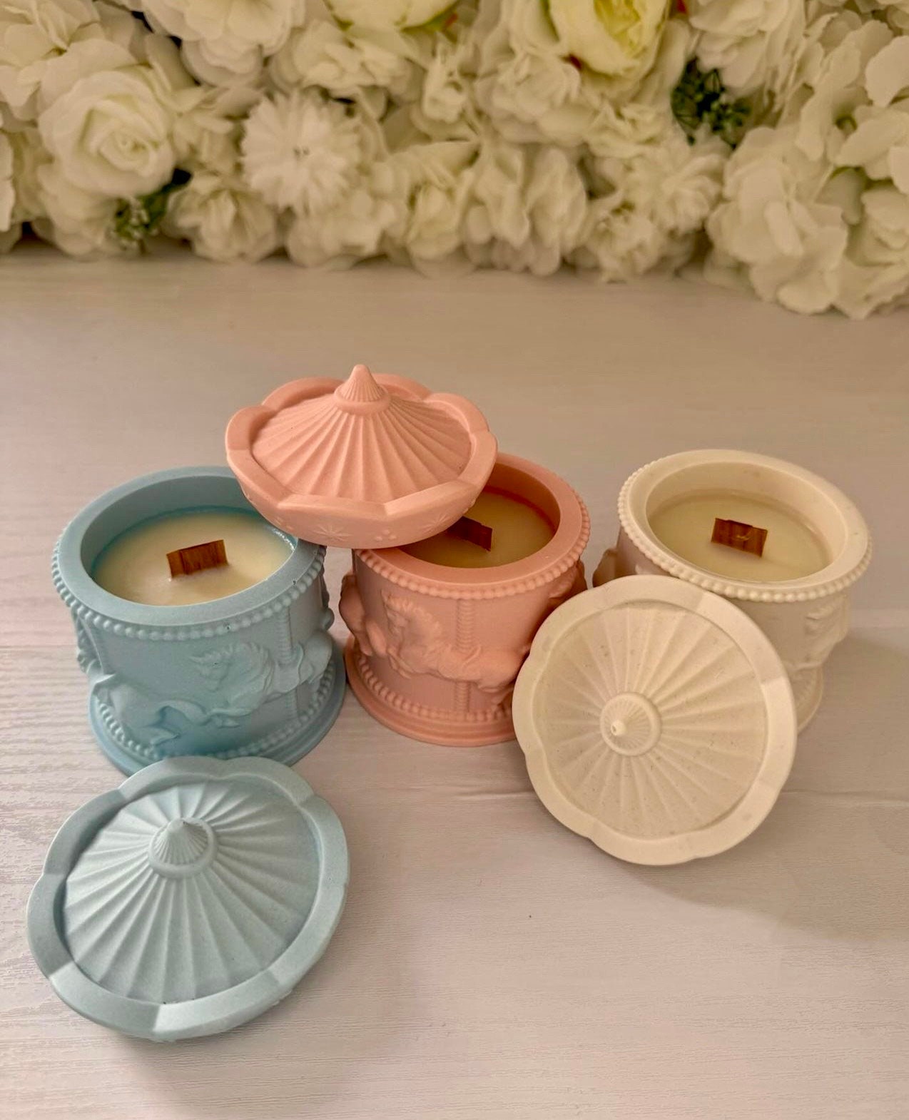 12 Bulk Wholesale Luxury Private-label Candles/handmade Cement Jars ...
