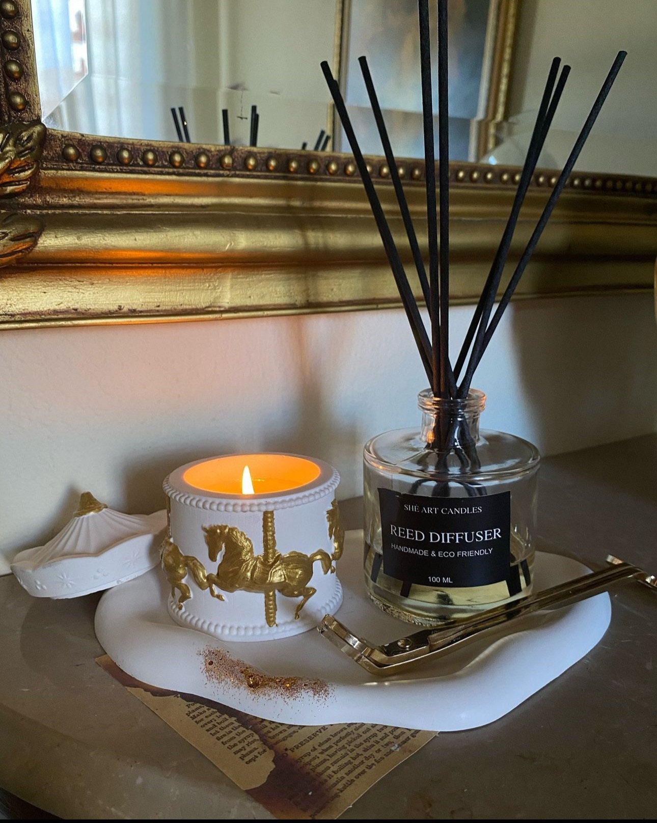 12 Bulk Wholesale Luxury Private-label Candles/handmade Cement Jars ...