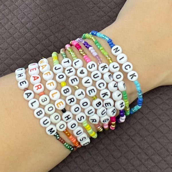 Jonas Brothers Friendship Bracelets - Etsy