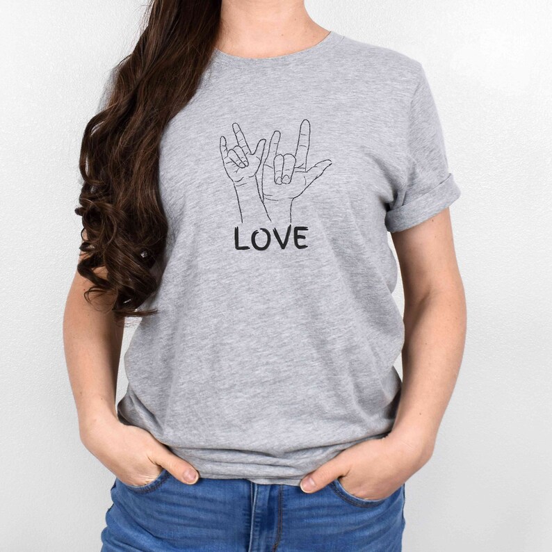 Asl Asl Shirt Asl Gift Sign Language Shirt Love Shirt - Etsy
