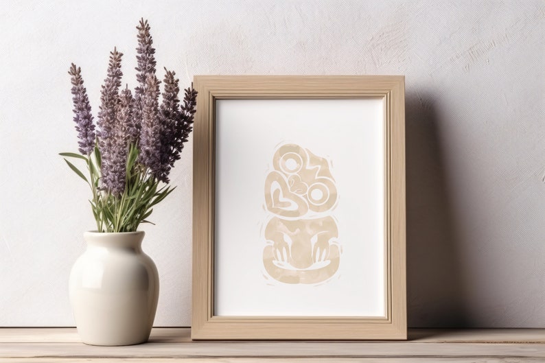 Maori Art Tiki Bundle Portrait Wall Art Printable Digital Download - Etsy