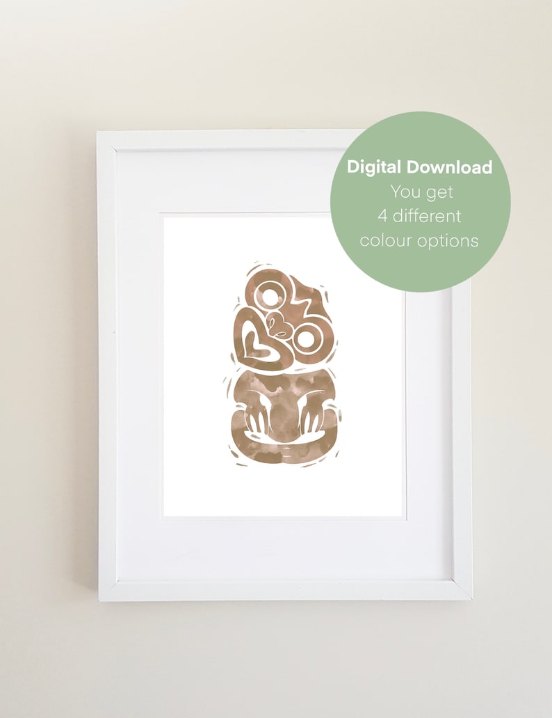 Maori Art Tiki Bundle Portrait Wall Art Printable Digital Download - Etsy