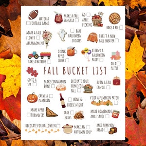 Seasonal Bucket List - All 4 Seasons - Etsy