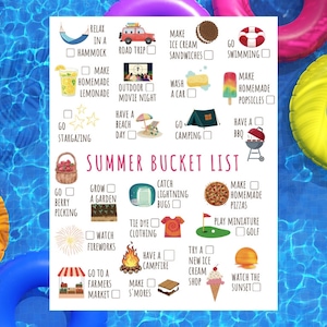 Seasonal Bucket List - All 4 Seasons - Etsy