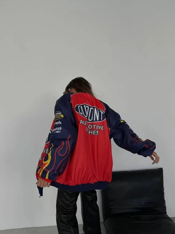 Fire Racing Jacket,formula 1 Racing Jacket Vintage,bomber Jacket,racing ...