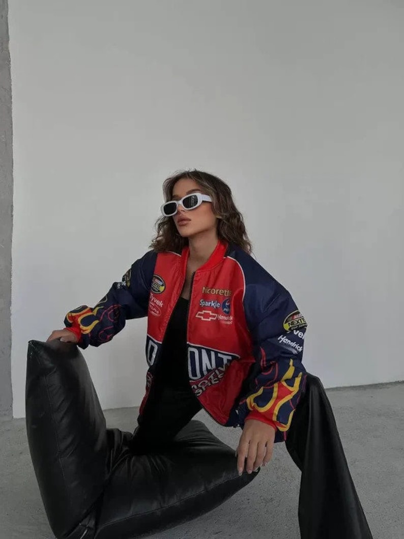 Fire Racing Jacket,formula 1 Racing Jacket Vintage,bomber Jacket,racing ...