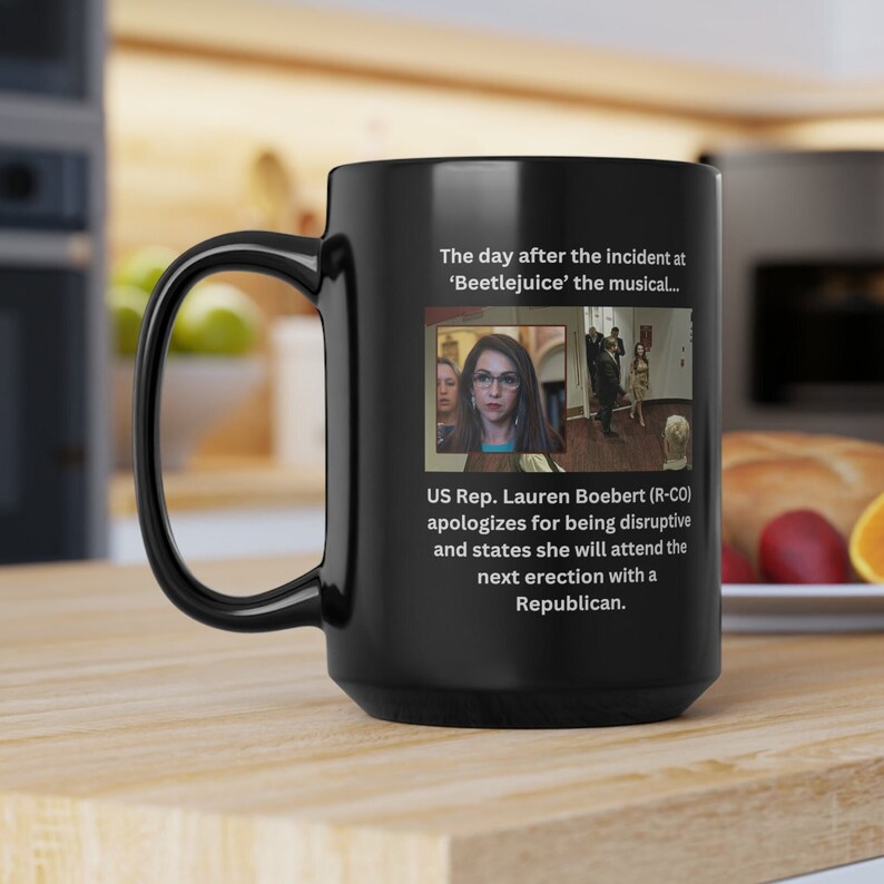 Lauren Boebert Values Mug, 15oz Gloss Black Mug - Etsy