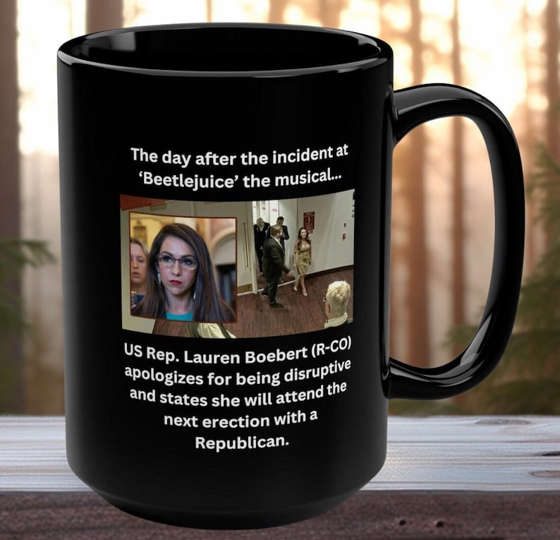 Lauren Boebert Values Mug, 15oz Gloss Black Mug - Etsy