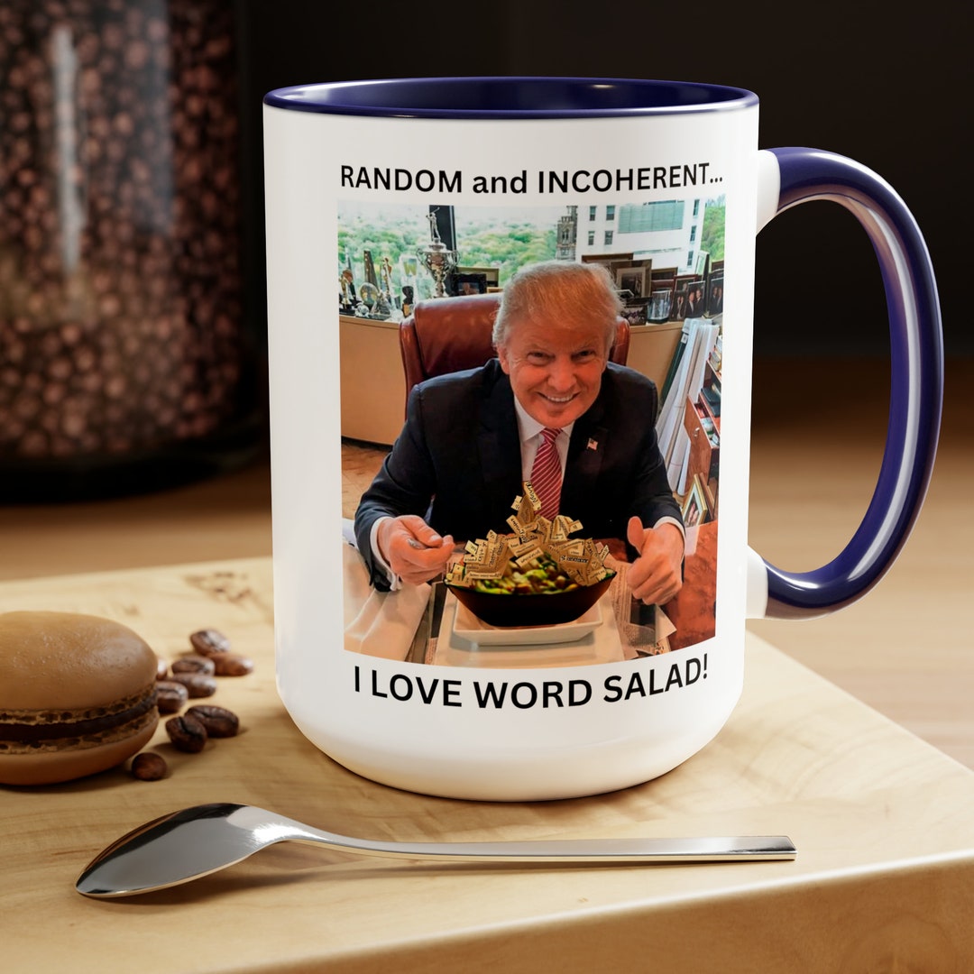 Random and Incoherent, I Love Word Salad Mug,two-tone Coffee Mugs 15oz ...