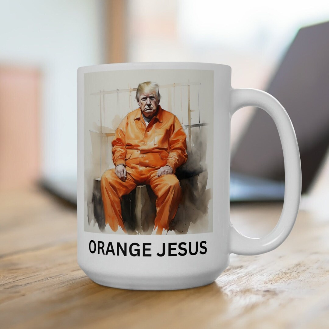 Donald Trump Orange Jesus Mug, Gloss White Ceramic Mug 15oz - Etsy