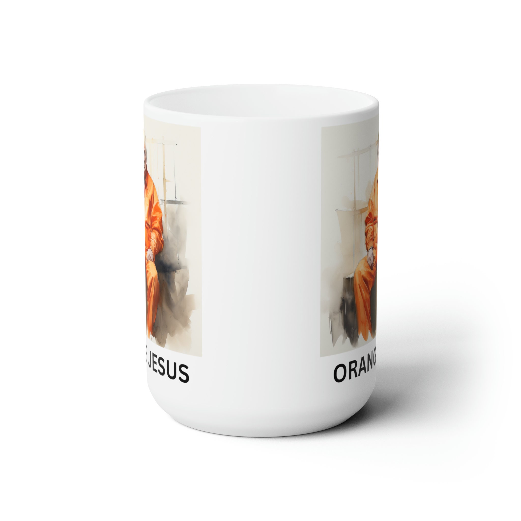 Donald Trump Orange Jesus Mug, Gloss White Ceramic Mug 15oz - Etsy