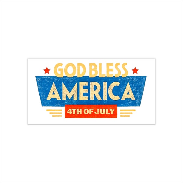 God Bless America Bumper Sticker - Etsy