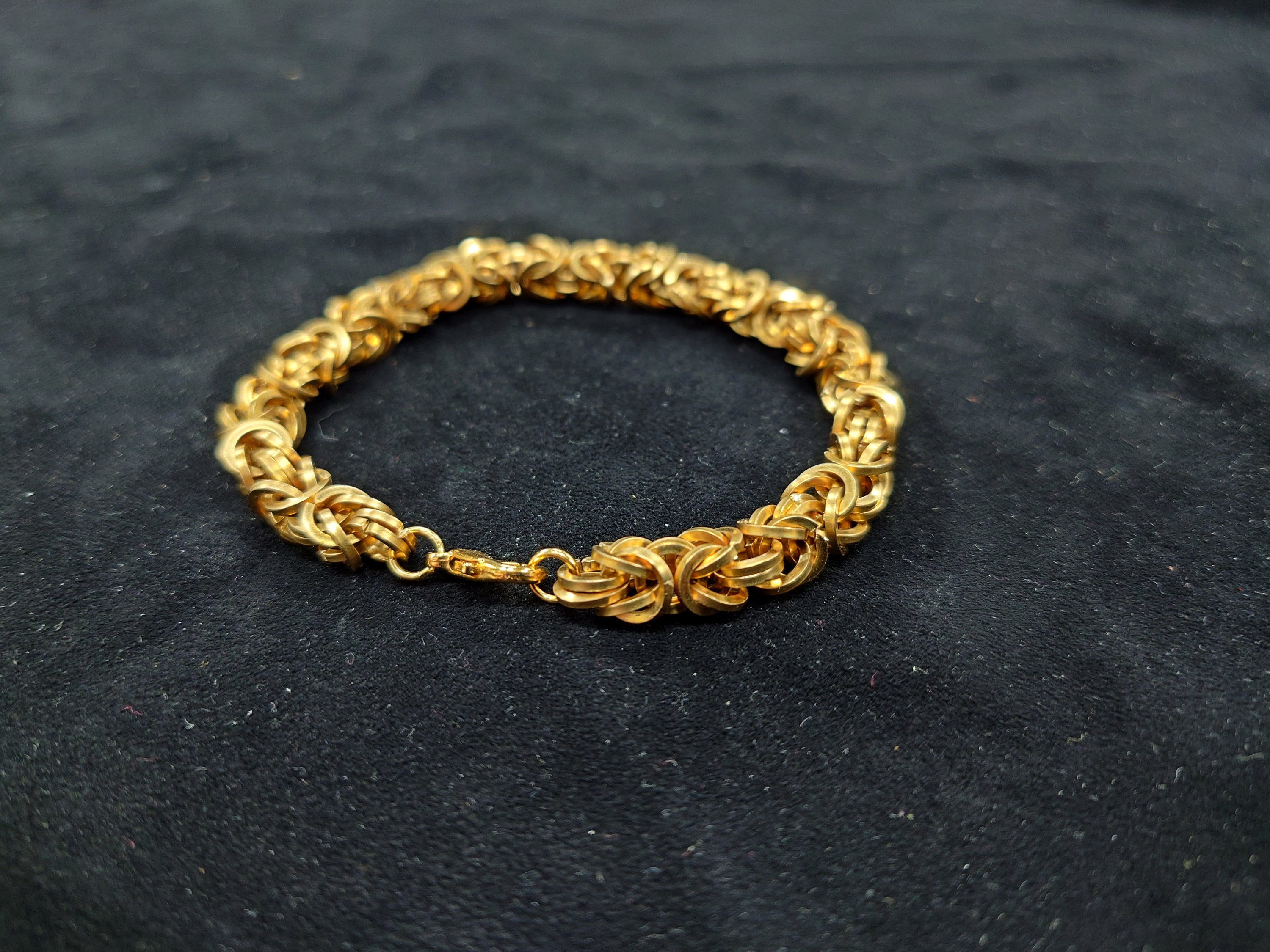 Handmade Brass Byzantine Chain Bracelet. Made in the UK. - Etsy