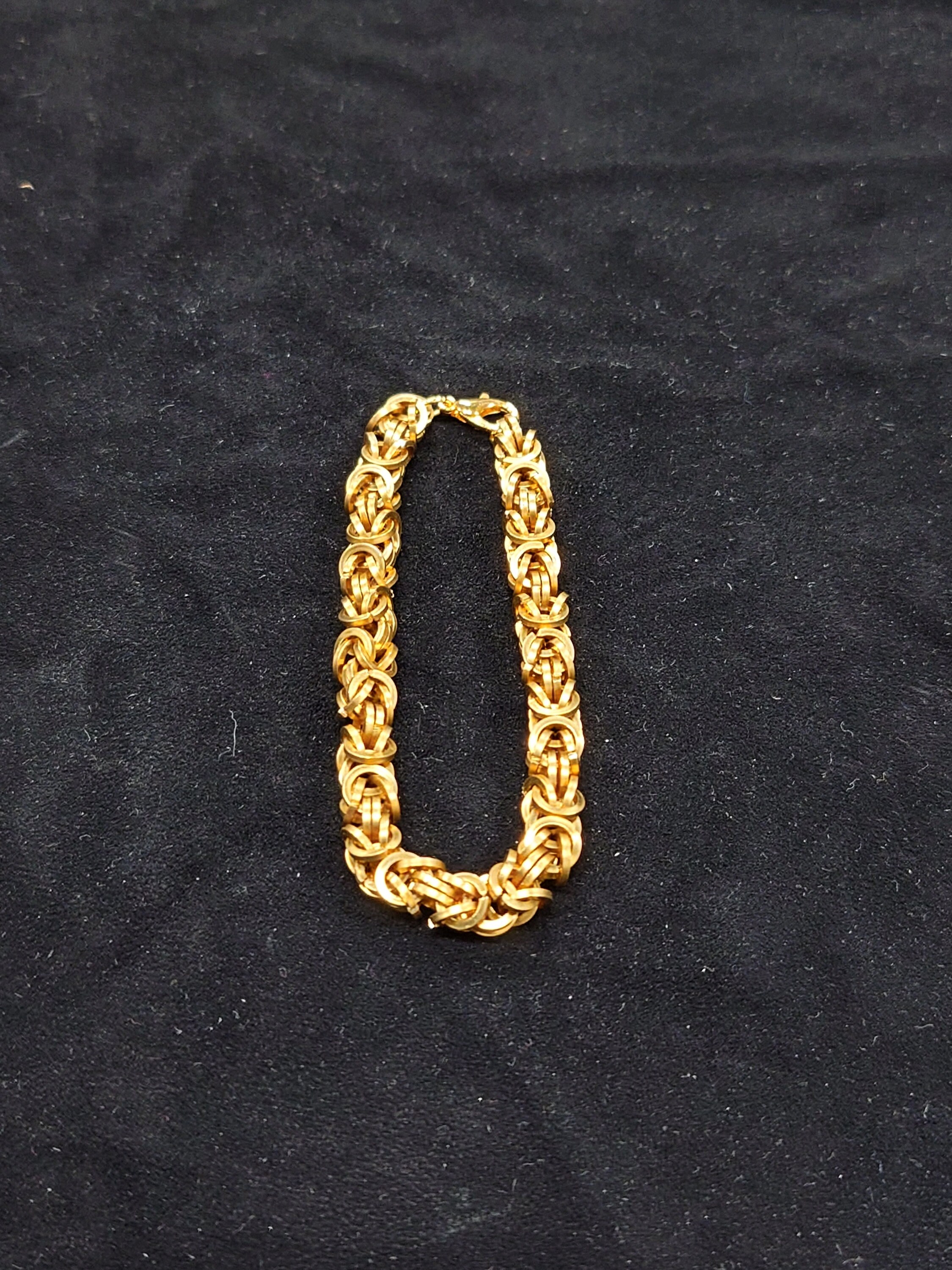 Handmade Brass Byzantine Chain Bracelet. Made in the UK. - Etsy