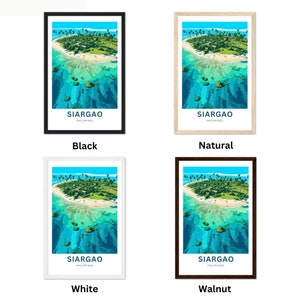 Siargao Travel Print - Siargao Poster, Philippines Wall Art, Framed ...