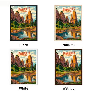 Pinnacles National Park Vintage Travel Poster - Pinnacles Print ...