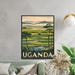 Uganda Wall Art Print: Africa Travel Decor (vintage Style) - Etsy