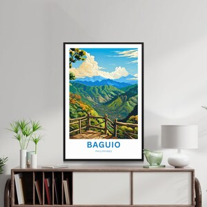 Baguio City Travel Print - Baguio Poster, Philippines Wall Art, Framed ...
