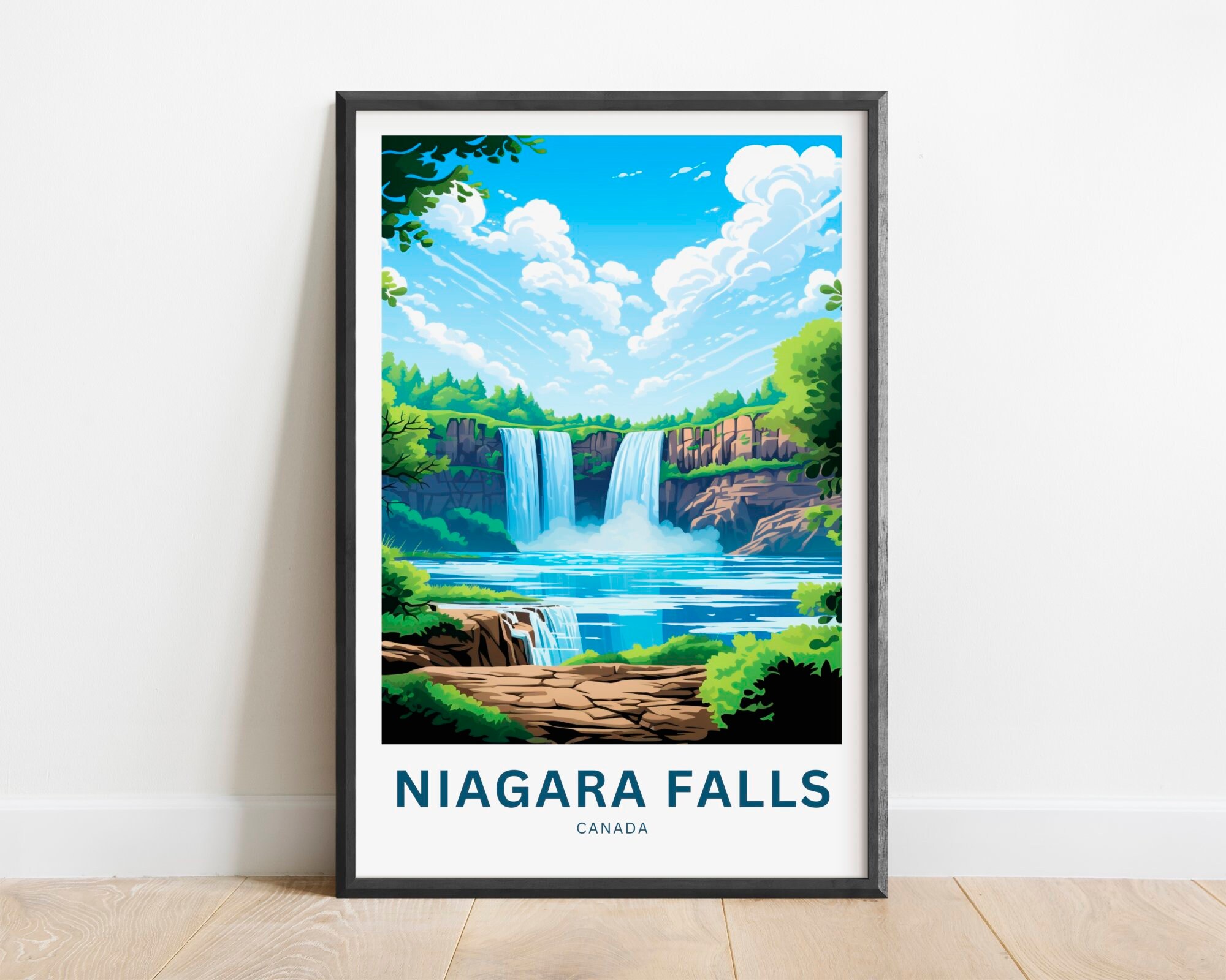 Niagara Falls Wall Art Print (minimalist Travel Decor) - Etsy