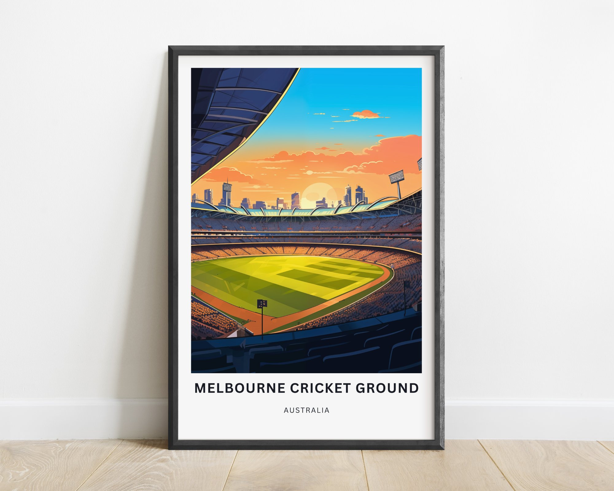 Melbourne Cricket Ground (MCG) Travel Print - Melbourne Cricket Ground ...