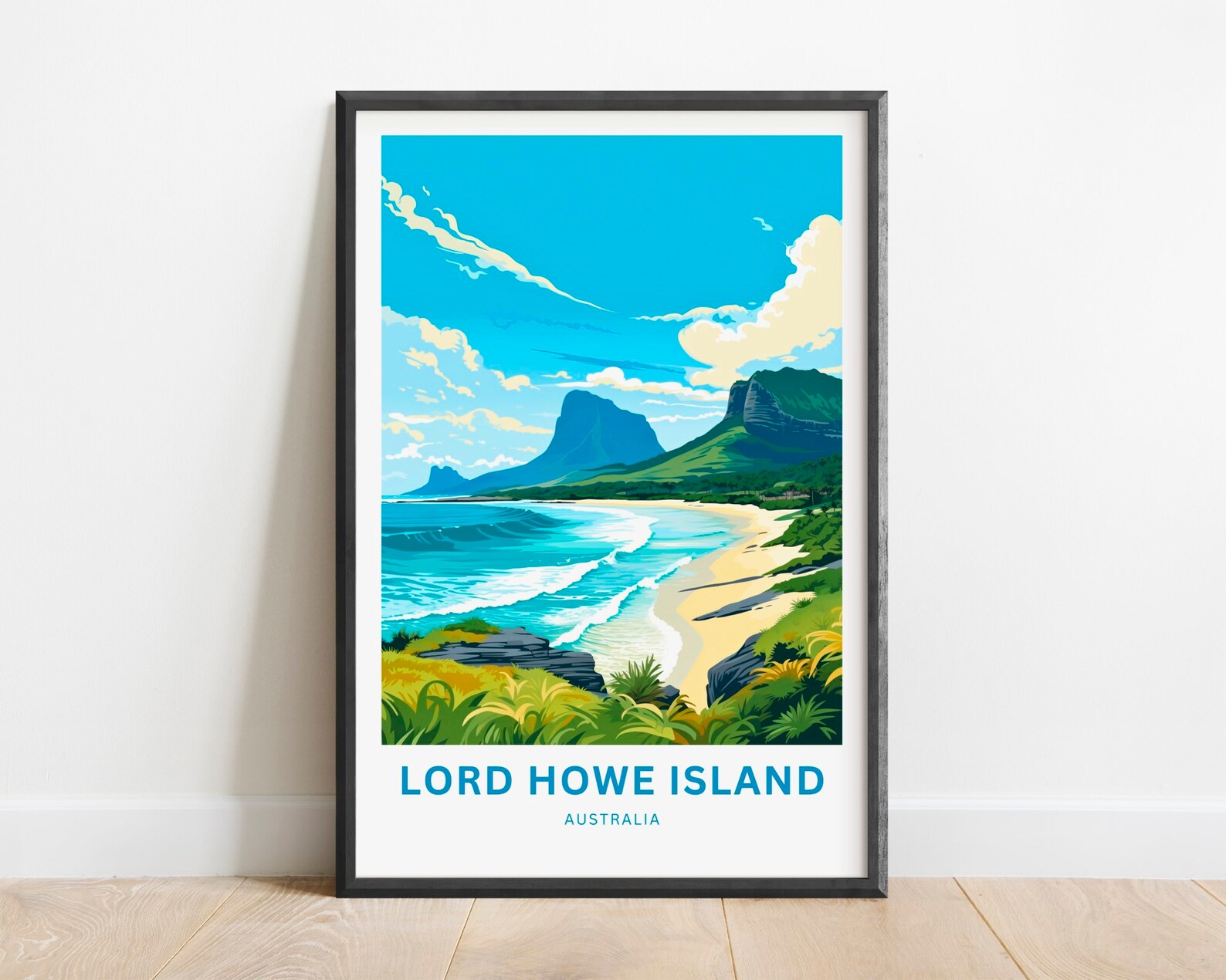 Lord Howe Island Travel Print - Lord Howe Island Poster, Australia Wall ...