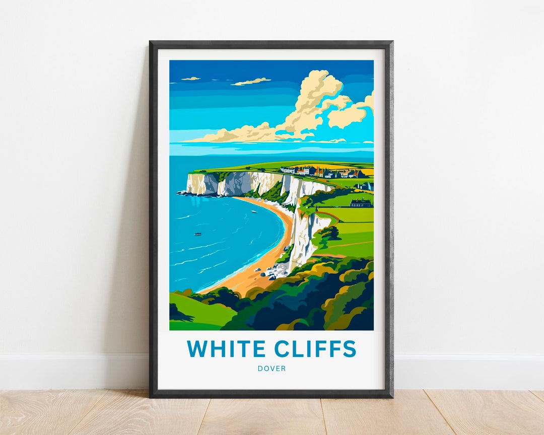 White Cliffs of Dover Travel Print - White Cliffs of Dover Poster ...