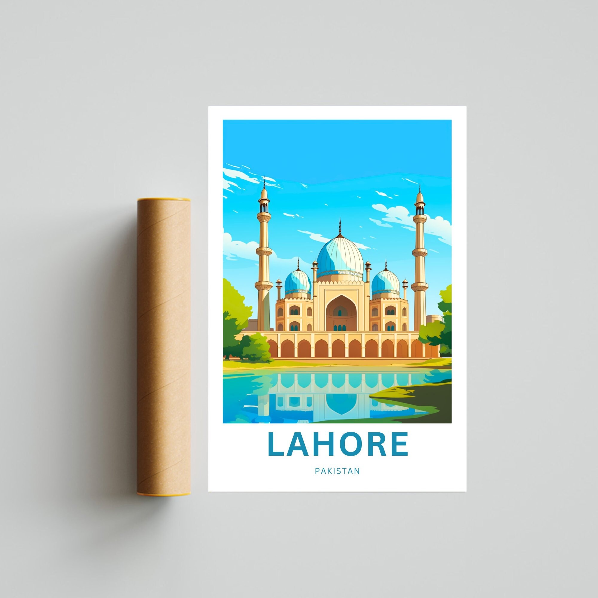 Personalized Lahore Travel Print - Lahore Poster, Pakistan Wall Art ...