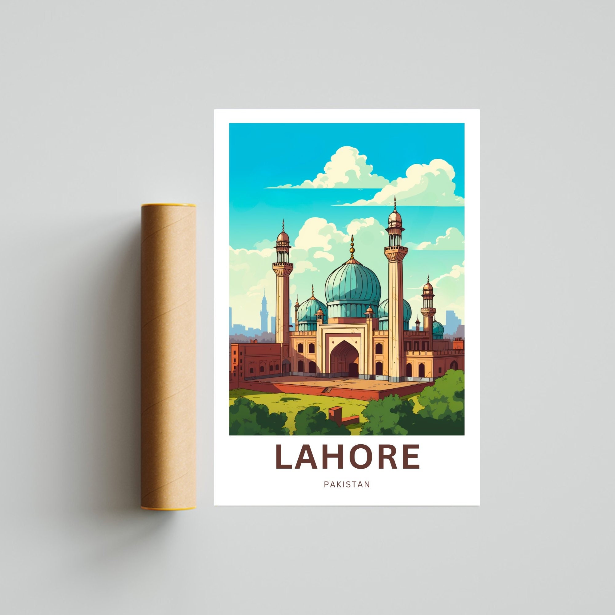 Lahore Travel Print Lahore Poster Pakistan Wall Art Framed - Etsy