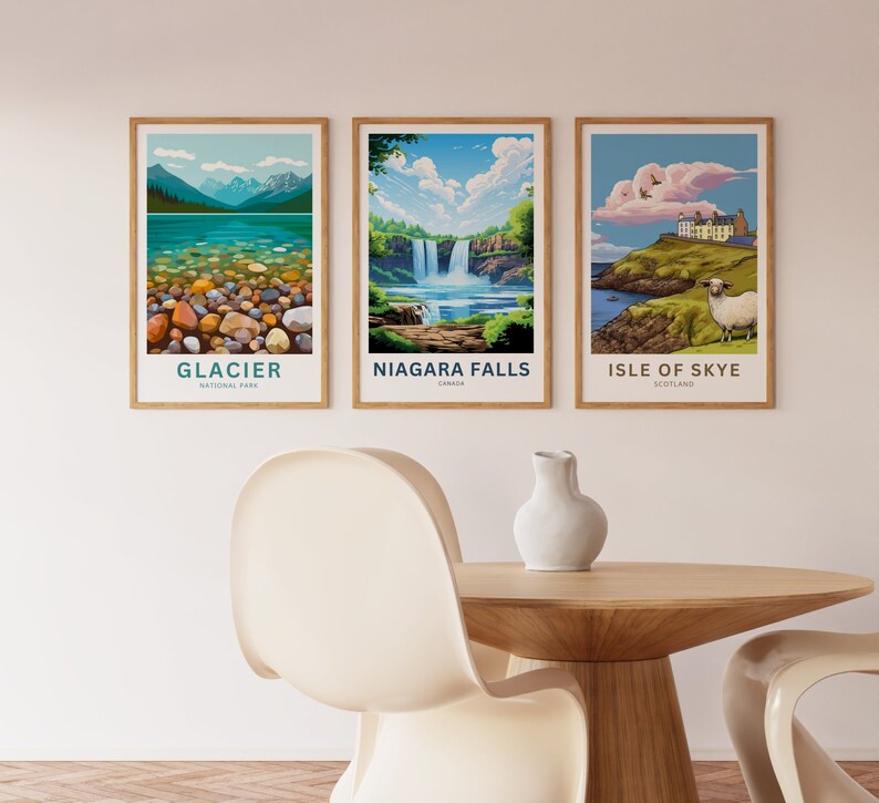 Niagara Falls Wall Art Print (minimalist Travel Decor) - Etsy