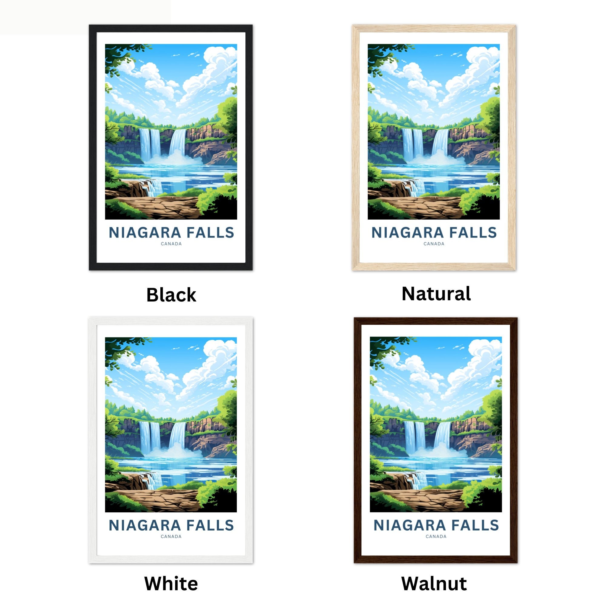 Niagara Falls Wall Art Print (minimalist Travel Decor) - Etsy