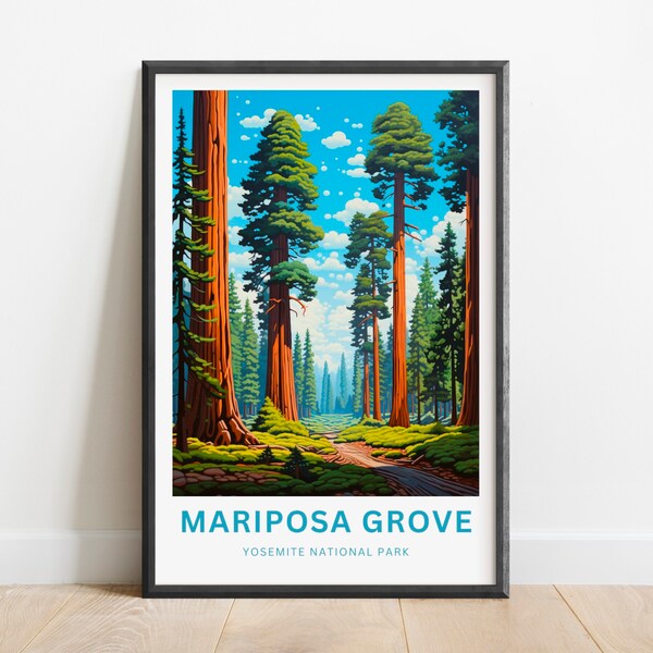 Yosemite Mariposa National Park Poster - Etsy